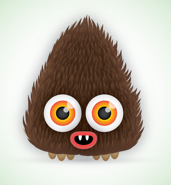 How To Create A Cute Hairy Vector Monster Character